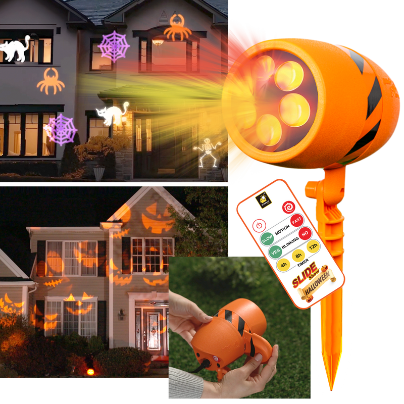 Star Shower Slide Show - Halloween | With Remote